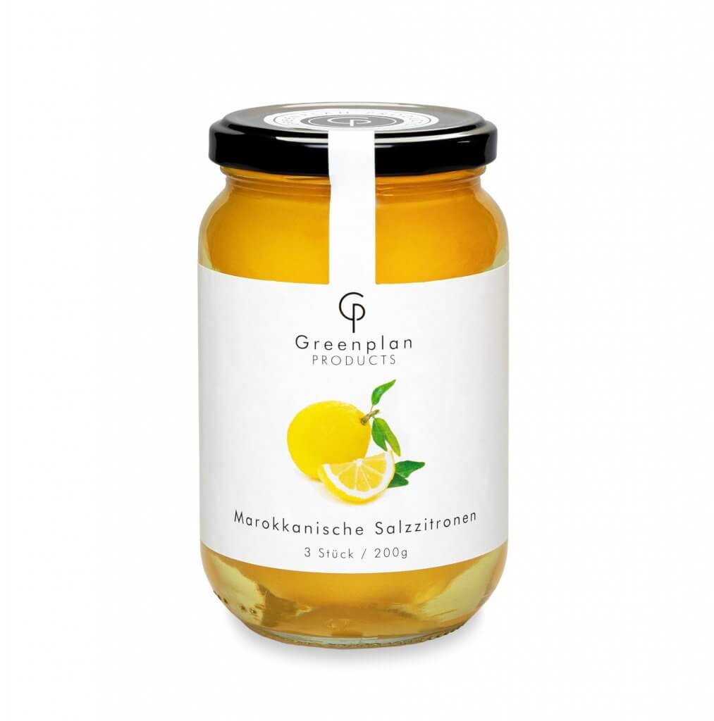 Moroccan salt lemons / Citron confit - 200 g - Greenplan Products ...