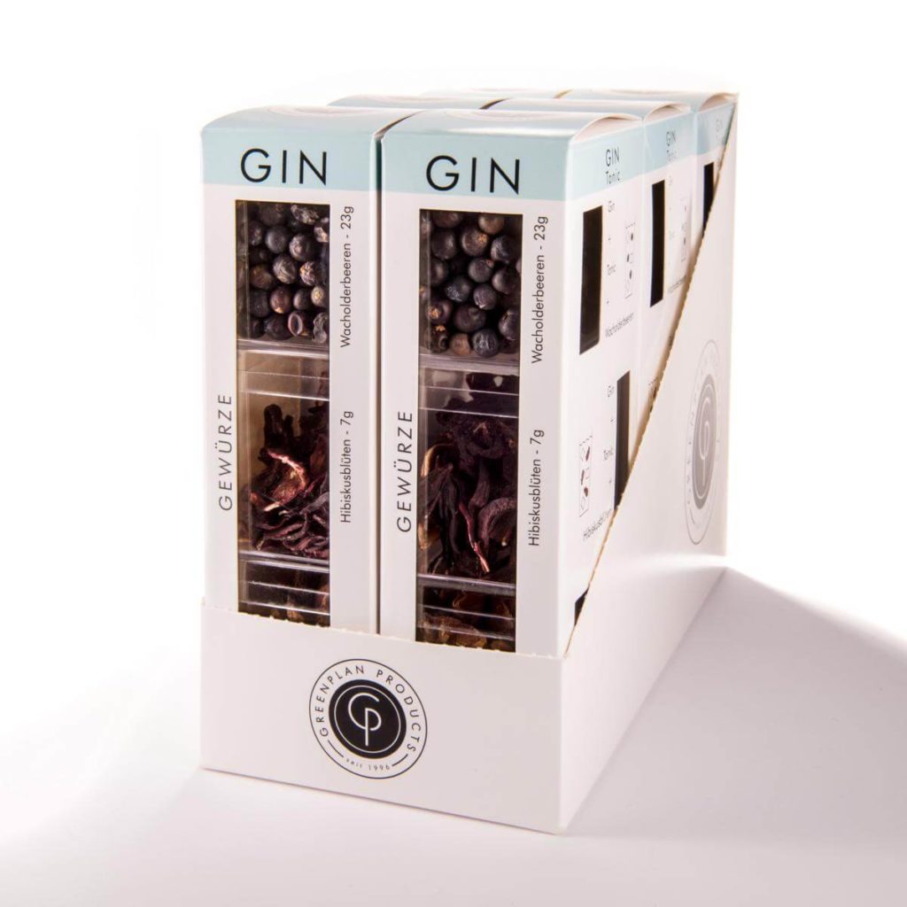 Gin Botanicals Set of 3 - Juniper berries, hibiscus flowers, star anise ...