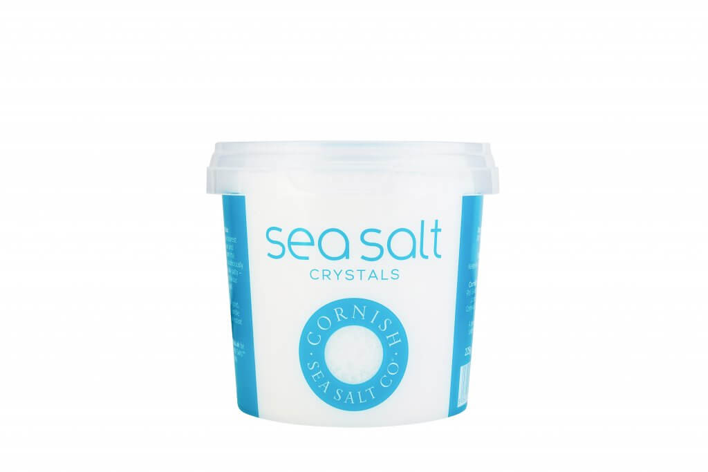 Maldon Salt Pig, ceramic container cream white incl. Maldon Sea Salt ...