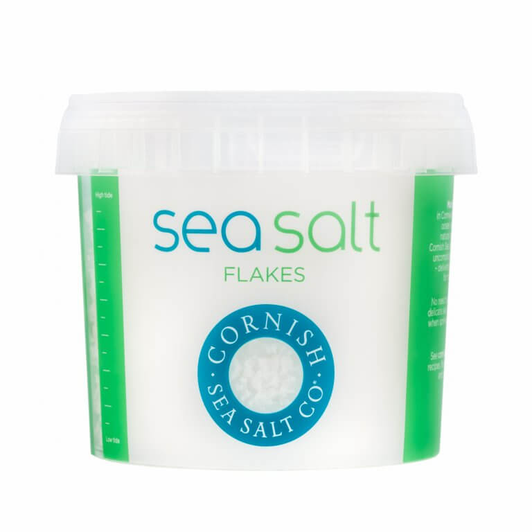 Maldon Salt Pig, ceramic container cream white incl. Maldon Sea Salt ...