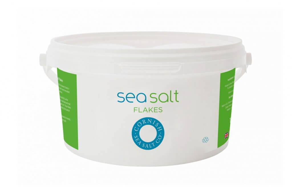 Maldon Salt Pig, ceramic container cream white incl. Maldon Sea Salt ...